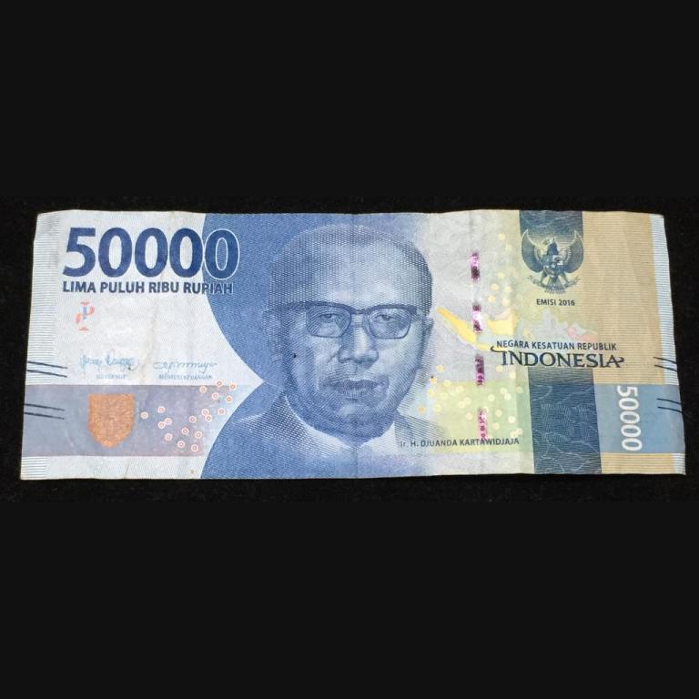 Indonesia 5000 Lima Puluh Ribu Rupiah (Ir Djuanda Kartawidjaja) Rare ...