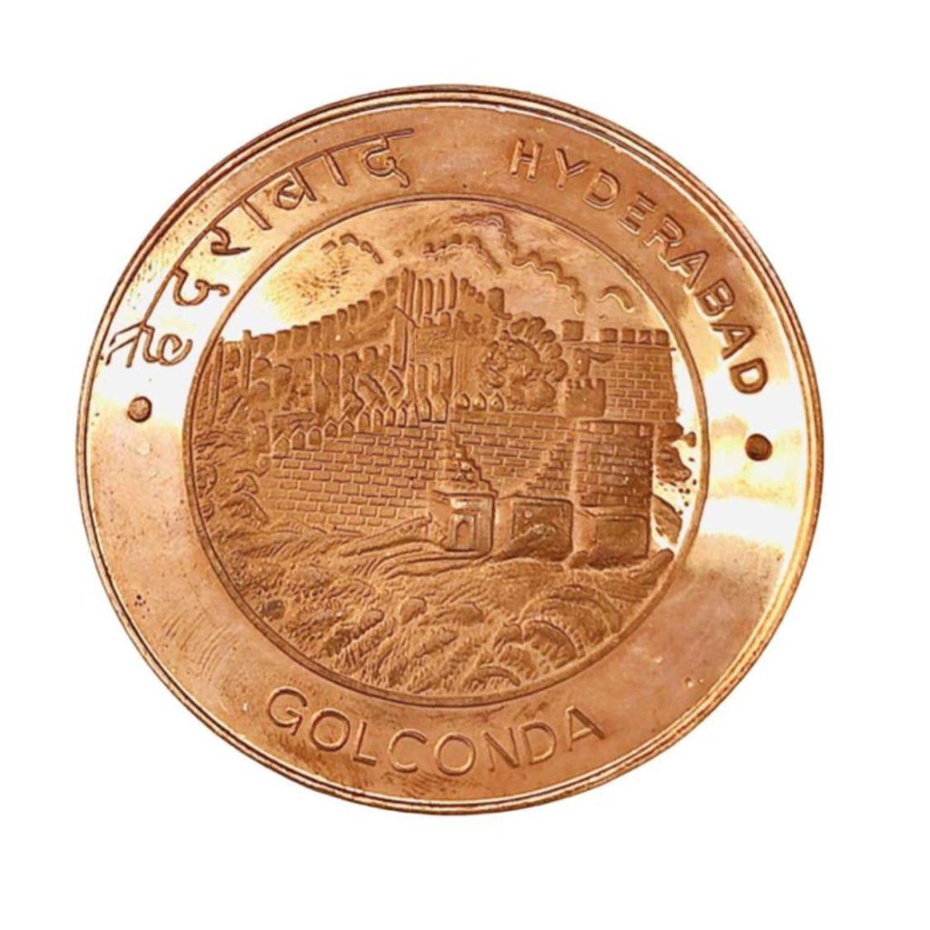 Modern Commemorative Token 400 Year Celebration Hyderabad Mint Queen ...
