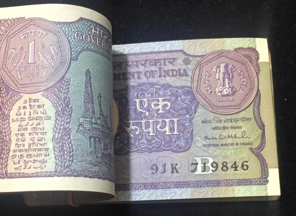 One Rupees Series 1991 Mantok Singh Series Pin Rusted Lowest Price ...