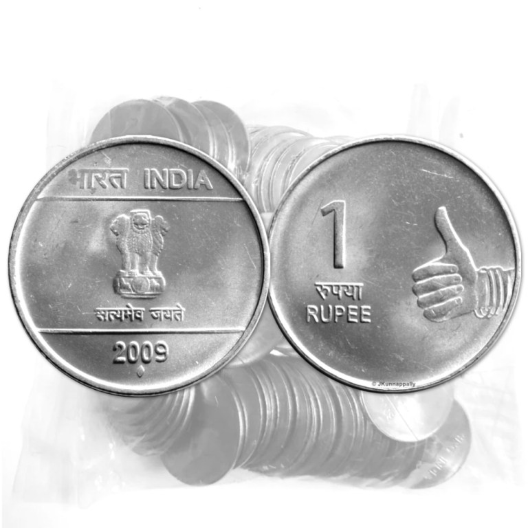 Rs 1 RBI 100 Coin Seal Pouch Republic India Issue 2009 Mumbai Mint Rare ...