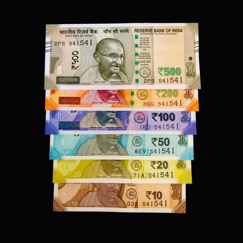 Rs 10 to 500 Solid India Banknote Set 541541 Gem UNC Unique Set ...
