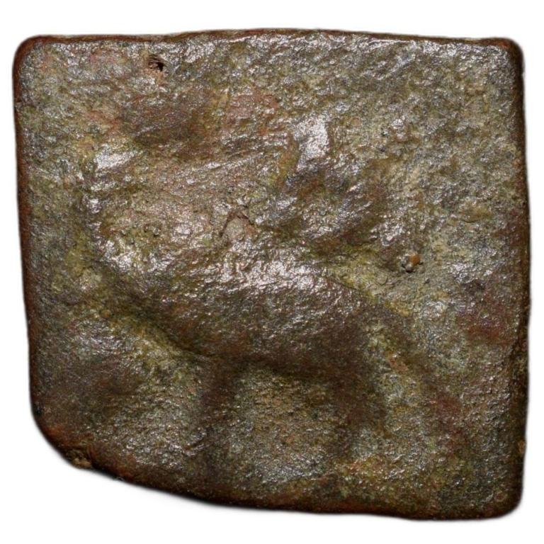 Copper Coin of Satya Bhadra (2nd Cen. BC) of Bhadra/Mitra Dynasty ...