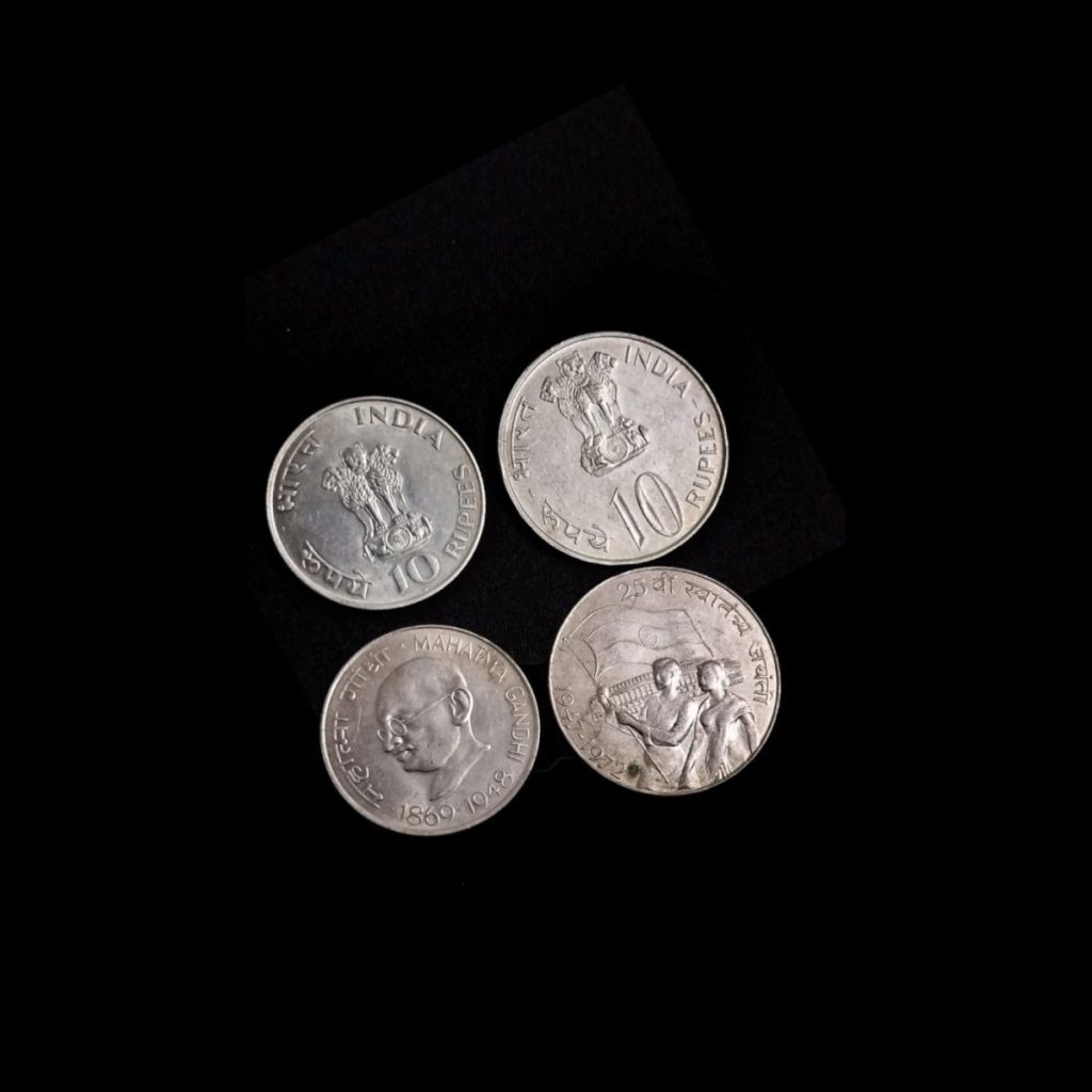 TEN RUPEE SILVER COIN (SET OF TWO DIFFERENT COIN) - Coinbazzar.com