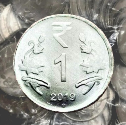 Extremely Rare 1 Rupee RBI Seal 100 Coin Pouch 2019 Noida Mint Top ...