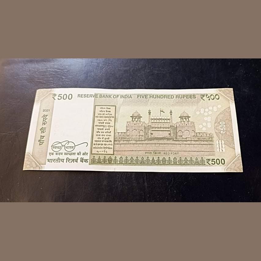 RARE RARE ..... RESERVE BANK OF INDIA ₹500 NOTE WITH GEM UNC CONDITION ...