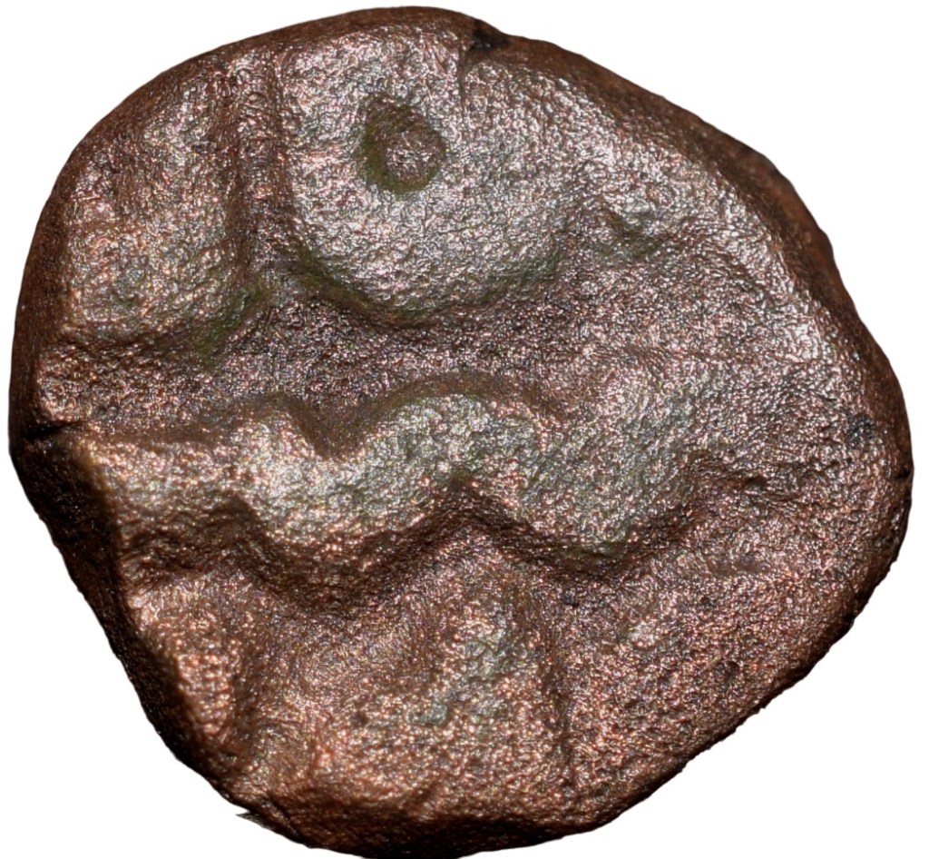 Copper 1/3 Falus of Tomaras of Gwalior (14th Cen. AD) a Rajput Dynasty ...