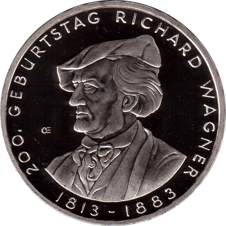 Germany, Federal Republic of 10 Euros 2013 Richard Wagner Commemorative ...