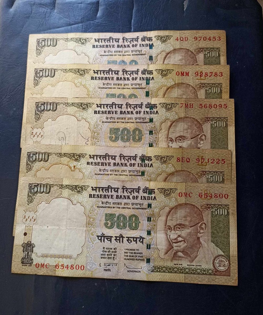Reserve Bank of India 500₹ note Backside of Gandhi - Coinbazzar.com