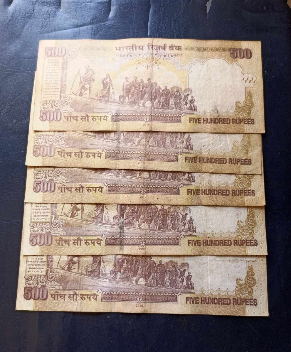 Reserve Bank of India 500₹ note Backside of Gandhi - Coinbazzar.com
