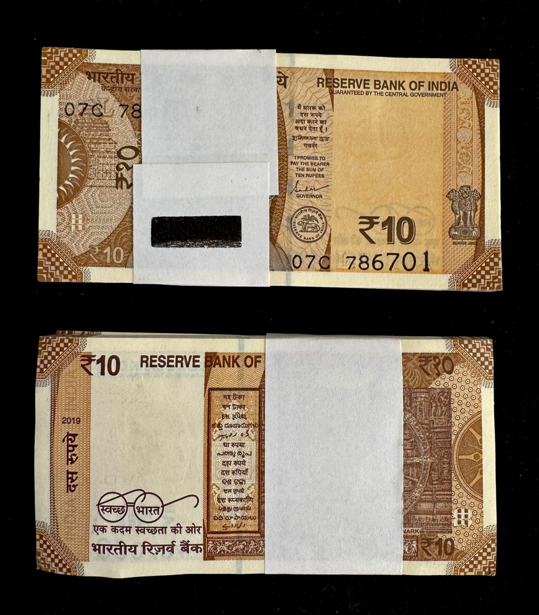 Rs 10/- India Banknote 786701 to 786800 INSET L Republic India Banknote Serial Packet GEM UNC ...