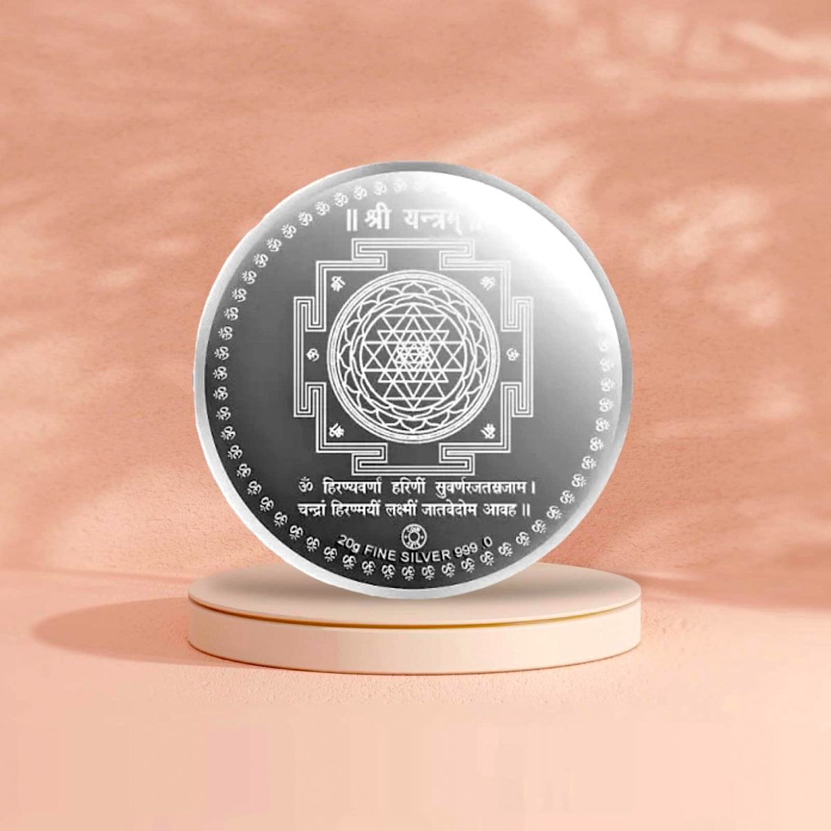 20 Gram Pure 999 Silver Color Coin Kumbh Shubh Labh Very Unique and ...