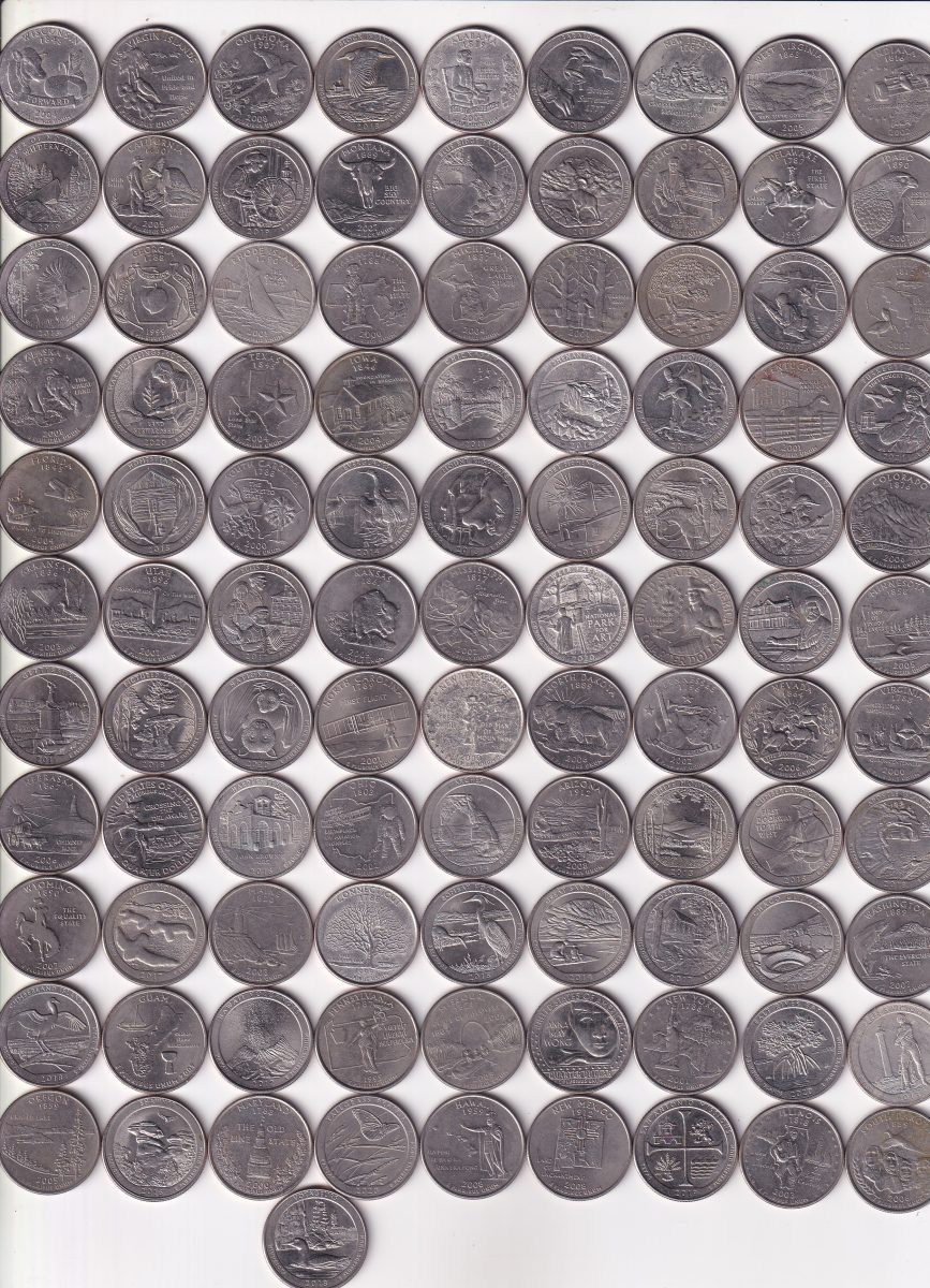 1/4 Dollar 100 Different Commemorative Issue of USA Coins – Coinbazzar.com