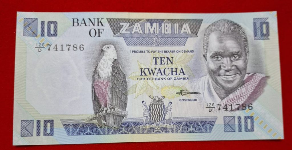 ZAMBIA 10 KWACHA NOTE ENDING 786 GEM UNC CONDITION NOTE - Coinbazzar.com