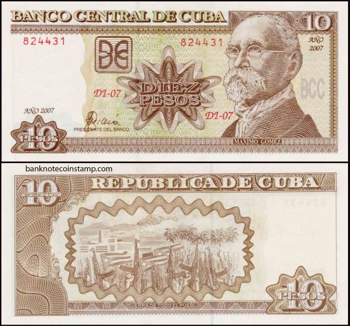 Cuba 10 Pesos World Banknote Unique and Rare – Coinbazzar.com