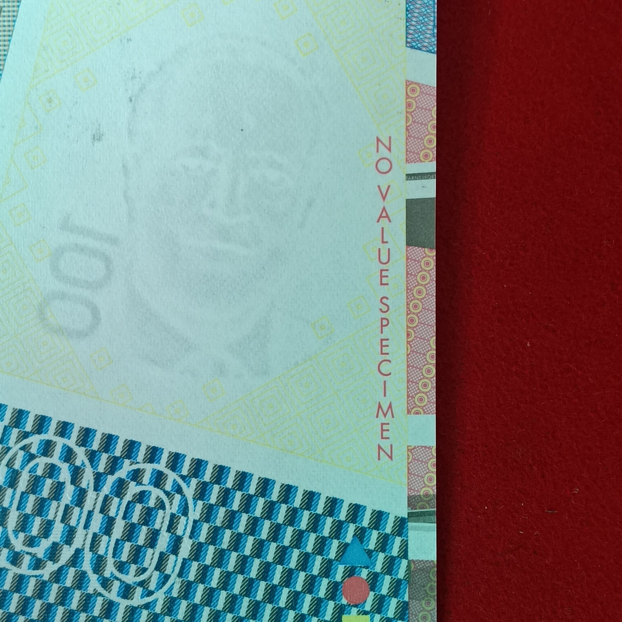 Extremely Rare G&D Test Note G&D Germany – “Bauhaus 100” Intaglio ...