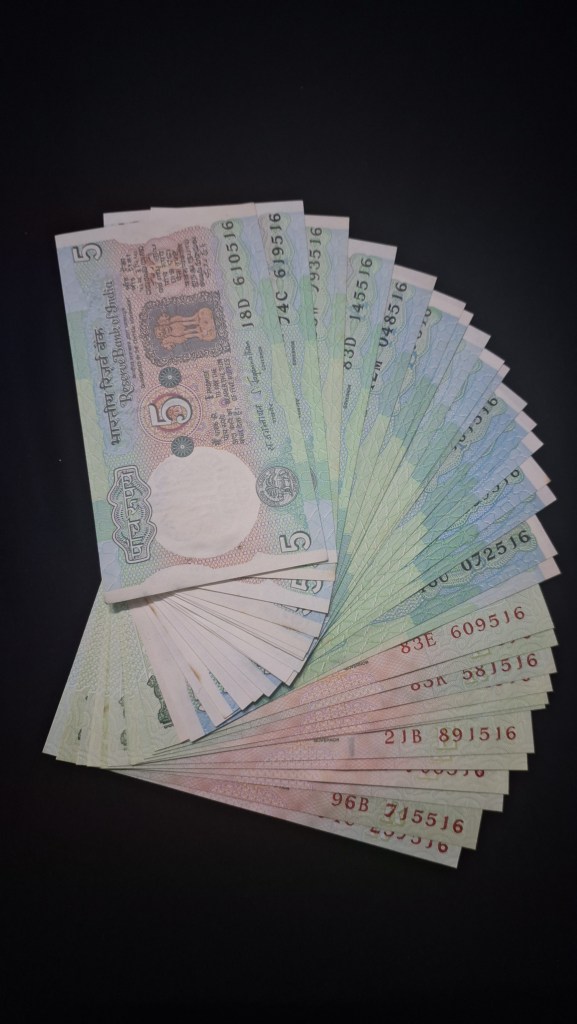 5 RUPEE SIGNATURE SET GEM UNC CONDITION RARE TO FIND ALL NOTE ENDING ...