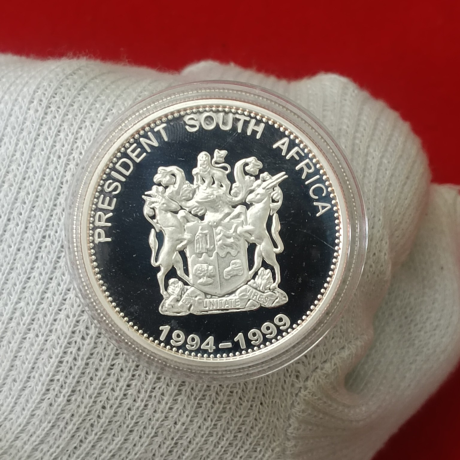 Rare NELSON ROLIHLAHLA MANDELA President South Africa 1994 -1999 Year ...