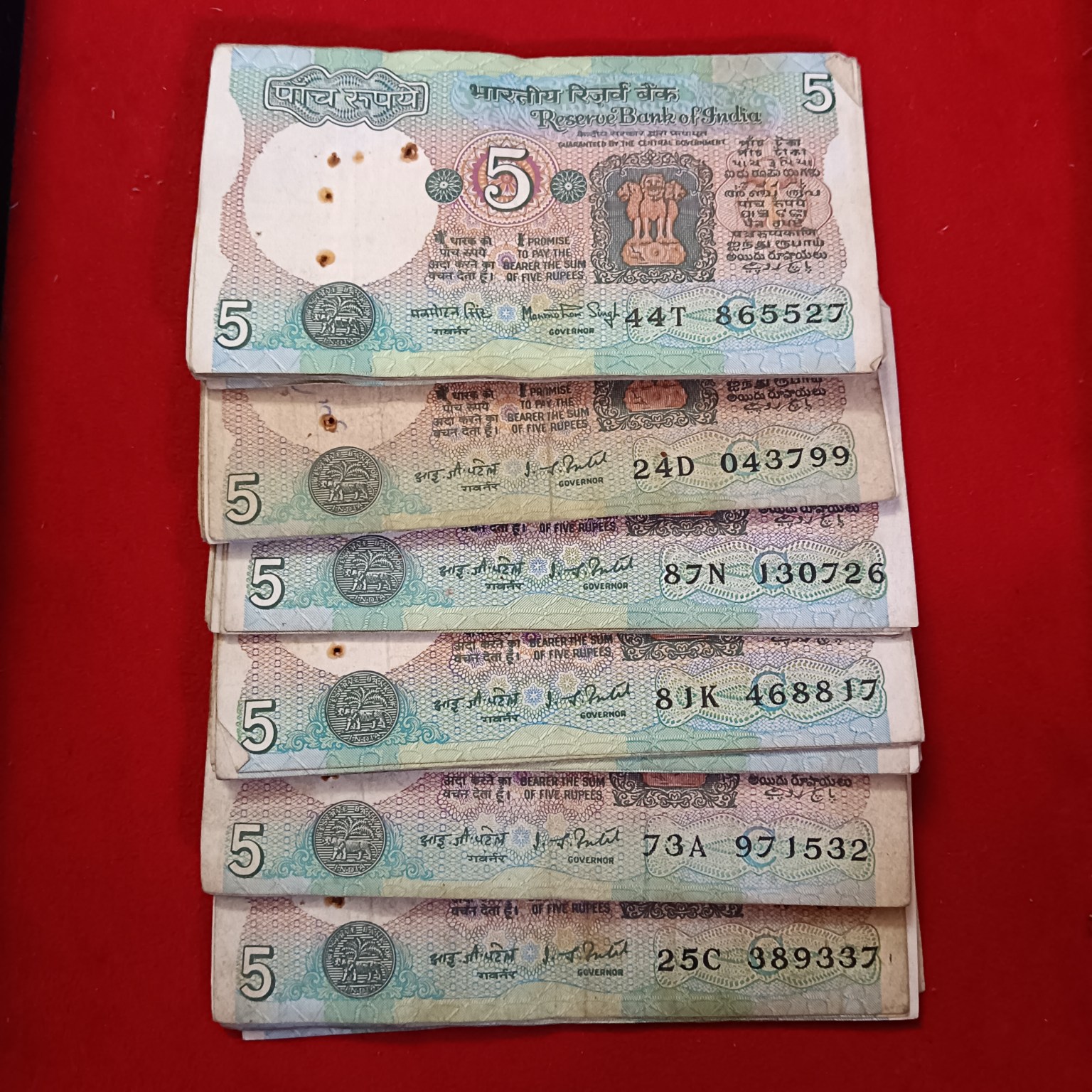 Five Rs Tractor Issue Notes 200 Pcs Mix Governor - Coinbazzar.com