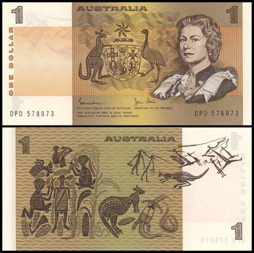 Australia 1 Dollar World Banknote 1983 P42d UNC Unique and Rare ...