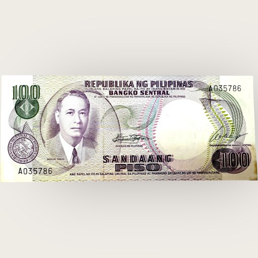 Philippines 100 Pesos Issue World Banknote Ending 786 Series Unique and ...