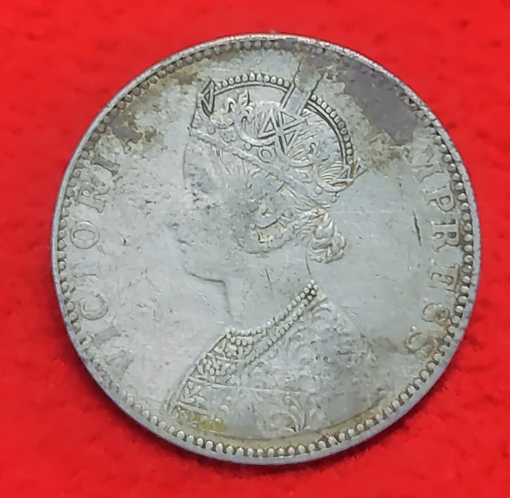 RARE ONE RUPEE COIN VICTORIA EMPRESS YEAR 1897 BOMBAY MINT - Coinbazzar.com