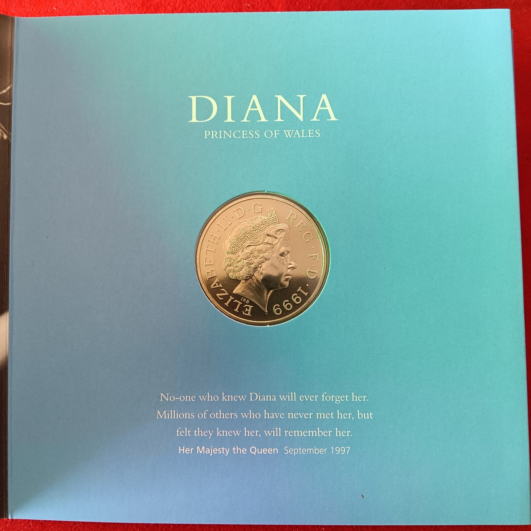 Rare Proof Coin DIANA Princess Of Wales Memorial Coin 1999 Year 5 ...