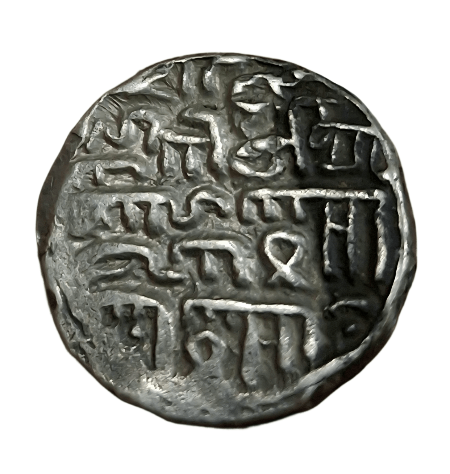 BENGAL SULTANATE Silver Tanka NUSRAT SHAH Weight= 10.52g in High ...