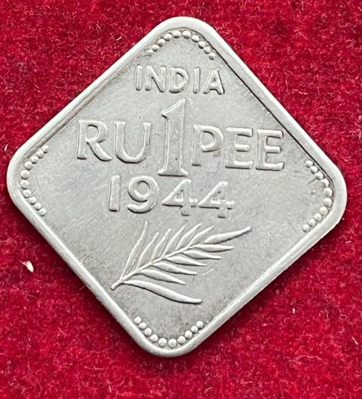 1 RUPEES TOKEN COIN EXTERMALY RARE GEORGE ( 1944 ) # Z-1300 ...