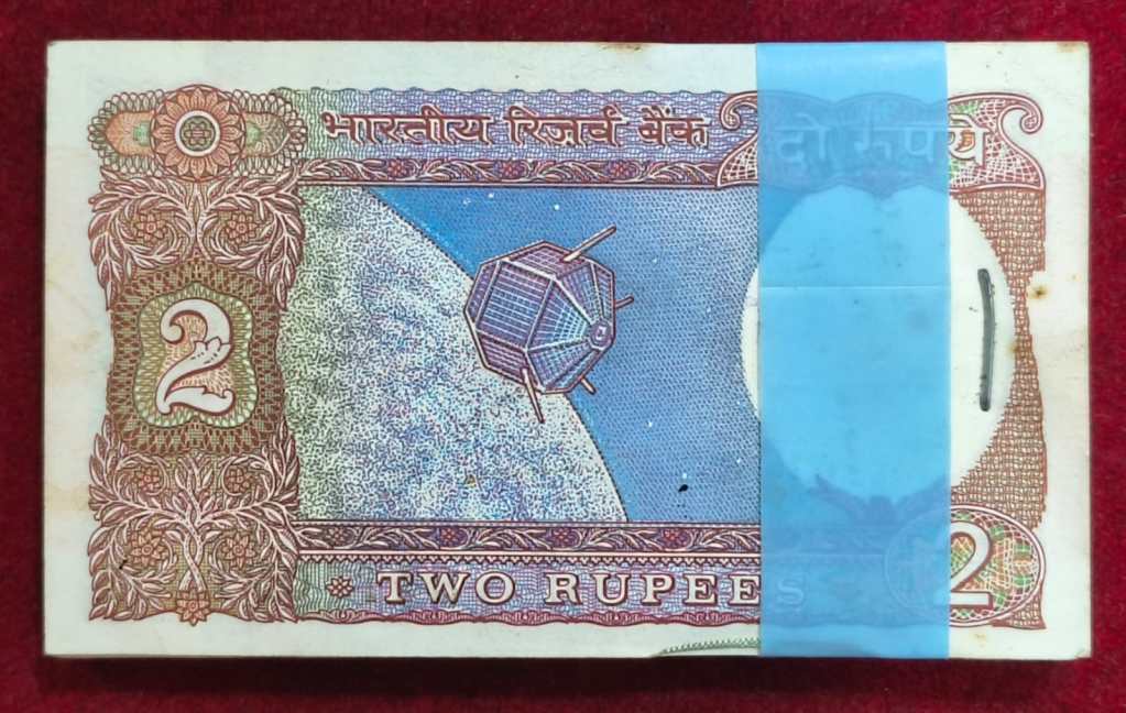 BIRTHDAY NUMBER SERIAL PACKET 2 RUPEES SATELLITE GOVERNOR R.N.MALHOTRA ...