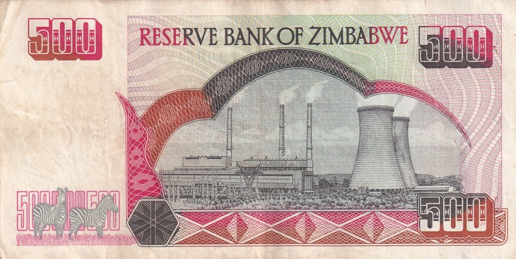 ZIMBABWE FIVE HUNDRED DOLLARS OLD ISSUE WORLD NOTE – Coinbazzar.com