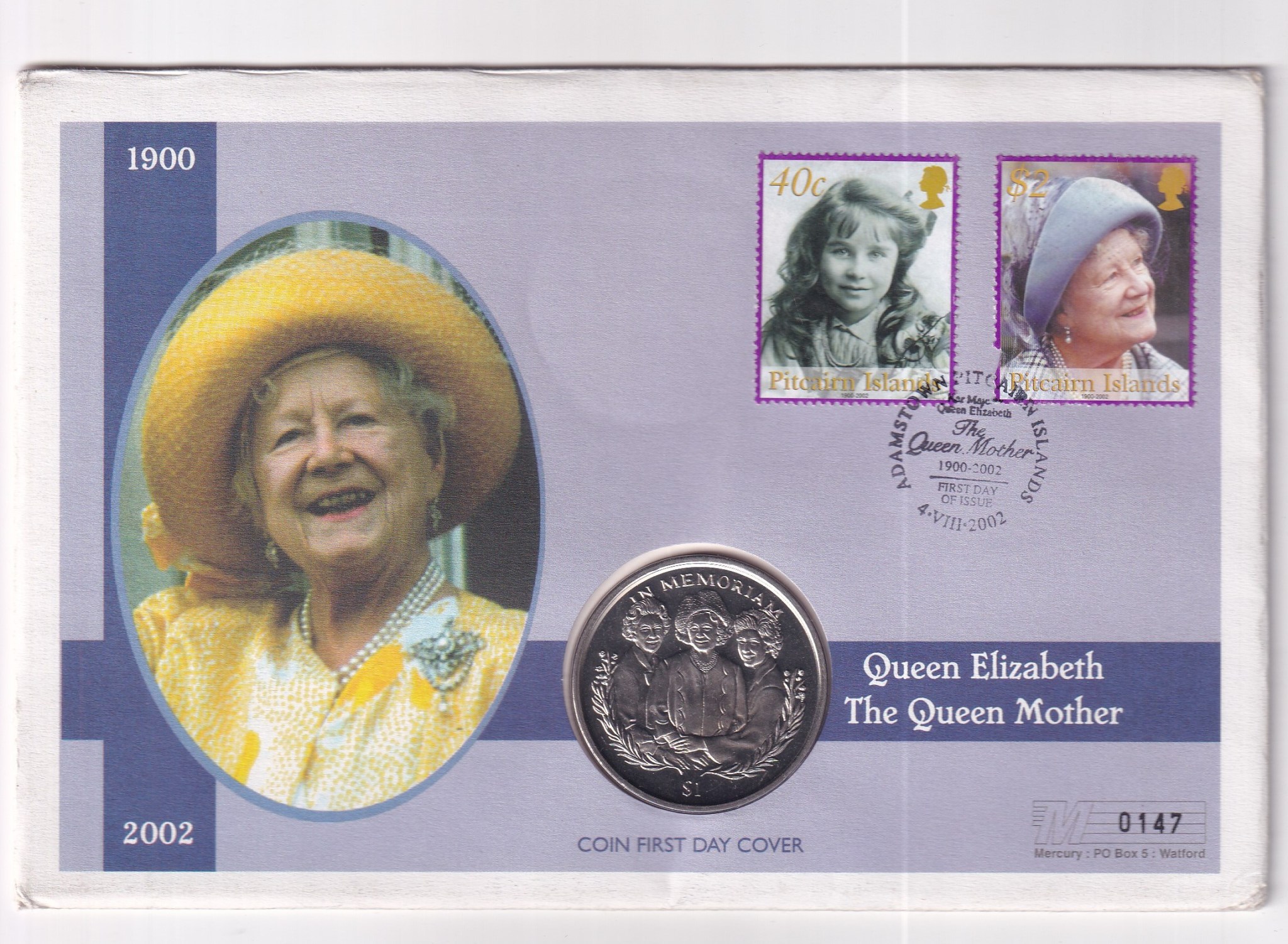 SIERRA LEONE 1 DOLLAR 2002 – *QUEEN ELIZABETH* THE QUEEN MOTHER ...