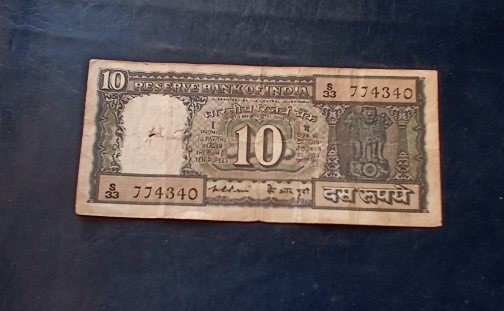 Reserve Bank of India Governor K.R Puri Denominaton 10₹ Same and ...