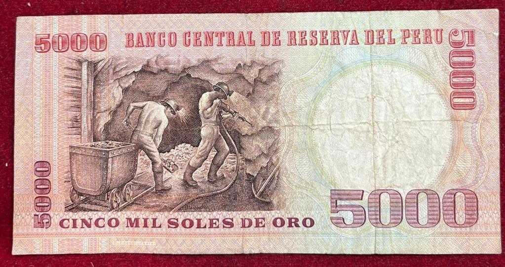 PERU 5000 SOLES DE ORO RARE NOTE – Coinbazzar.com
