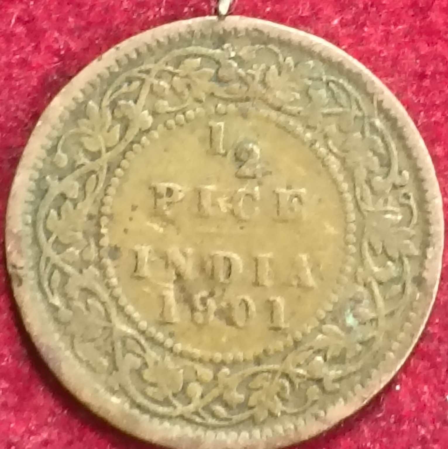 BRITISH INDIA VICTORIA 1/2 PICE 1901 RARE COIN #S-142 – Coinbazzar.com