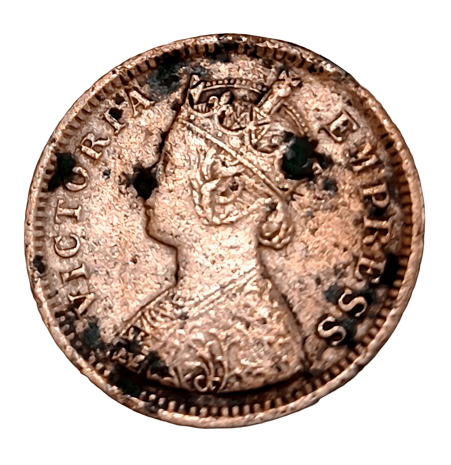 British India Copper 1/2 PICE Year 1887 VICTORIA EMPRESS in Collectable ...