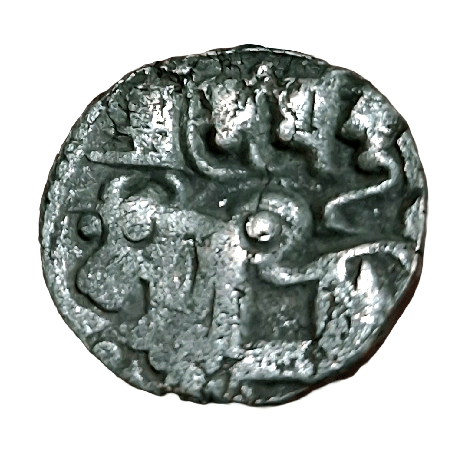 Ancient India HINDU SHAHI Silver JITAL Weight= 3.5g Approx SAMANTADEVA ...