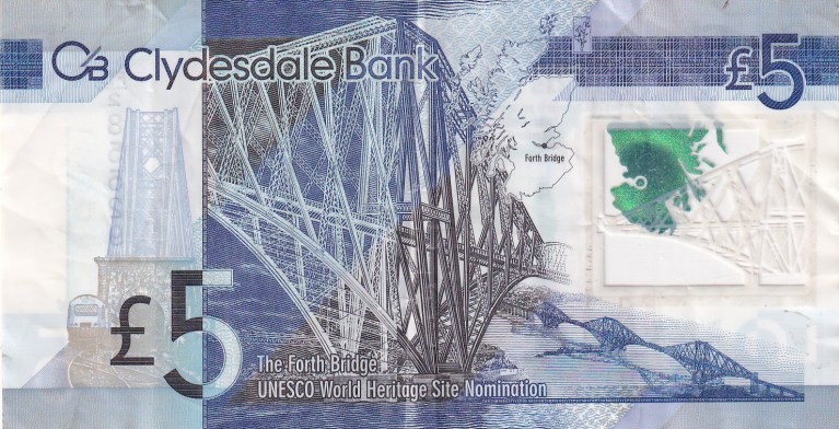 Scotland 5 Pound 2015 Polymer Note - Coinbazzar.com