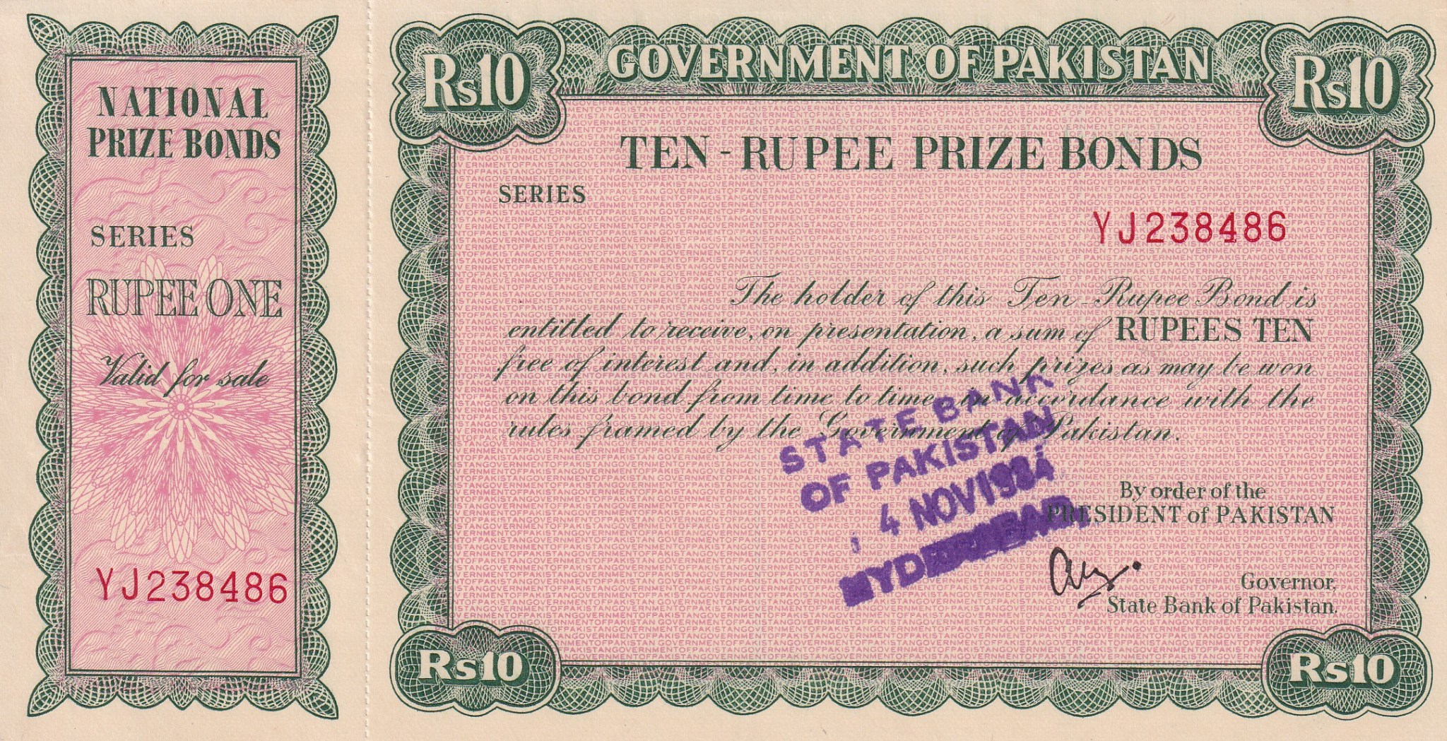 PAKISTAN 10 RUPEES PRIZE BONDS OLD ISSUE & 100% ORIGINAL – Coinbazzar.com