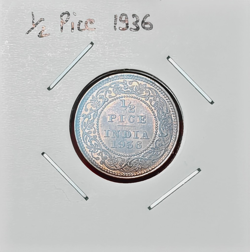 1/2 PICE 1936 COIN SKU B3 – Coinbazzar.com
