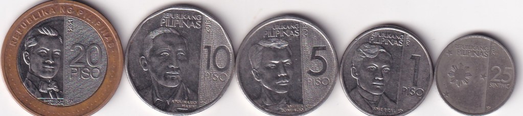 Phillipinas 5 Different Denomination Lowest Price ( 5 Coins Set )# I-91 ...