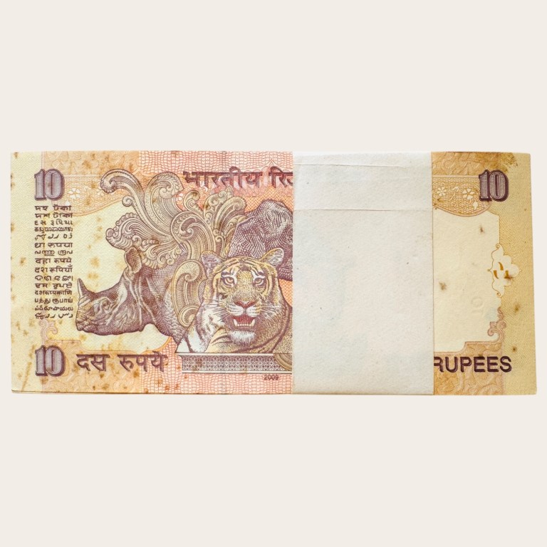 Rs 10 Subharao 2009 Issue Serial Bundle Unique and Rare - Coinbazzar.com
