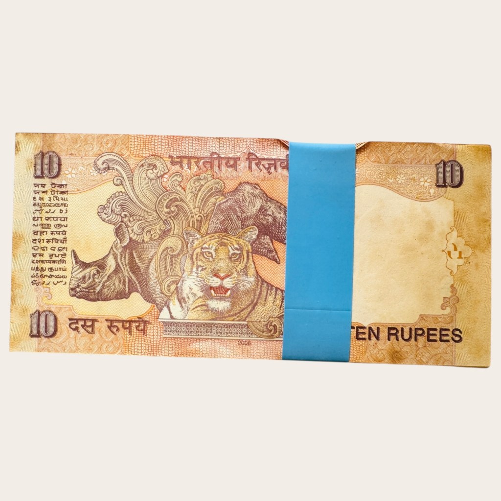 Rs 10 Reddy M 2008 Issue Serial Bundle Unique and Rare - Coinbazzar.com