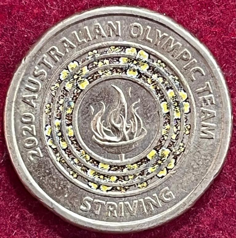 Australia 2 Dollars - colour coin 2020 Elizabeth II 6th Portrait ...