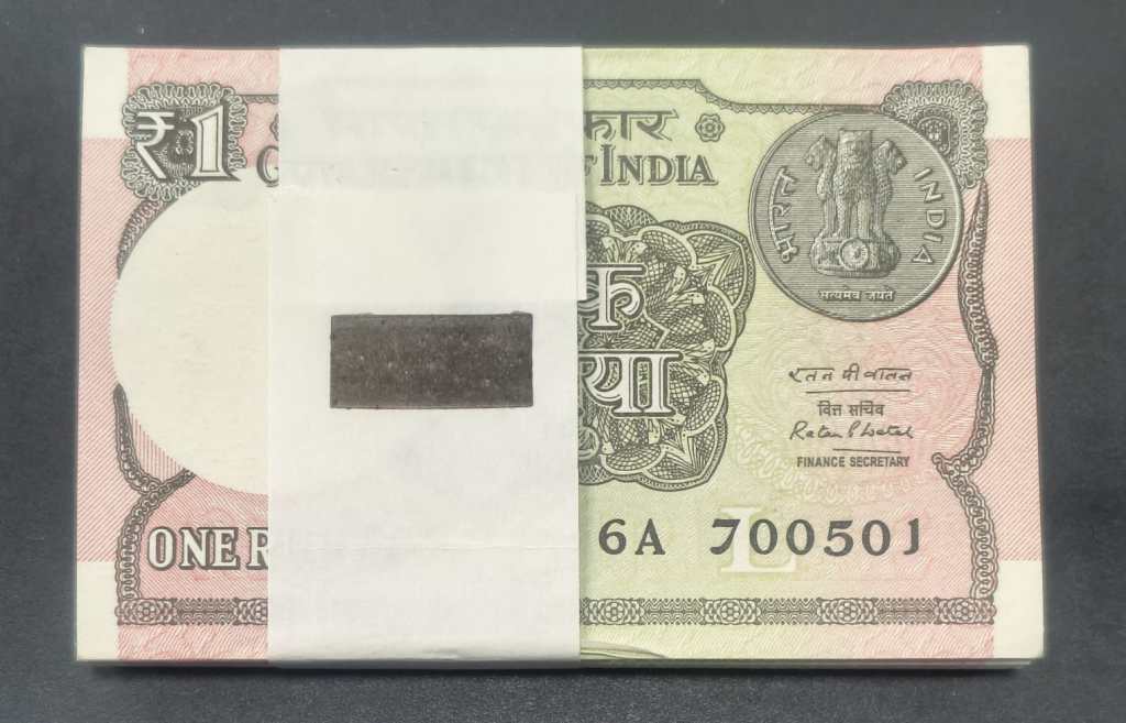 700501 - 700600 Fancy Number 1 RUPEES 2016 (100 Note) Serial Packet #Sk ...
