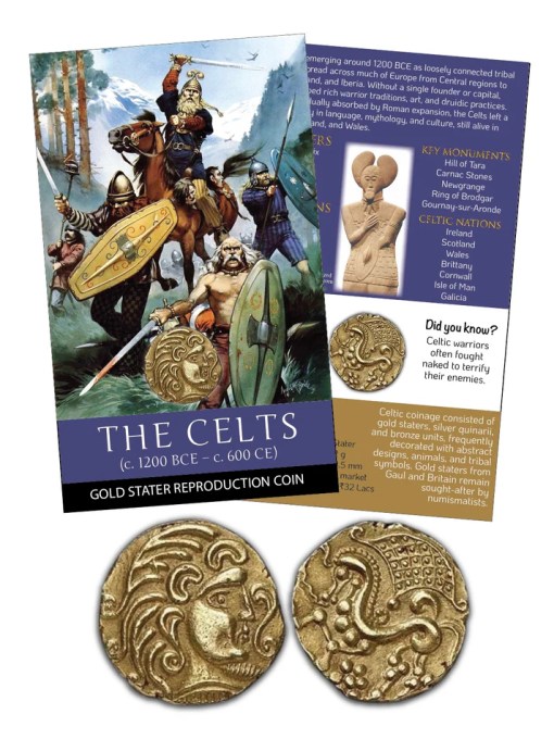 The Celts Gold Stater Issue Blister Pack Ultra Unique and Rare ...