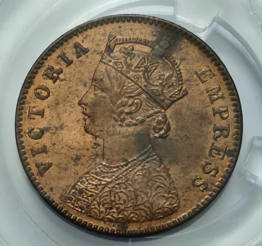 British India One Quarter Anna 1901 Copper Coin UNC – Coinbazzar.com