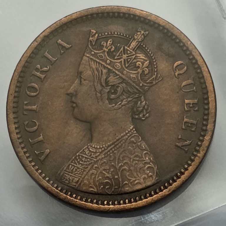 British India Victoria 1/2 Pice 1862 Copper Coin High Grade ...