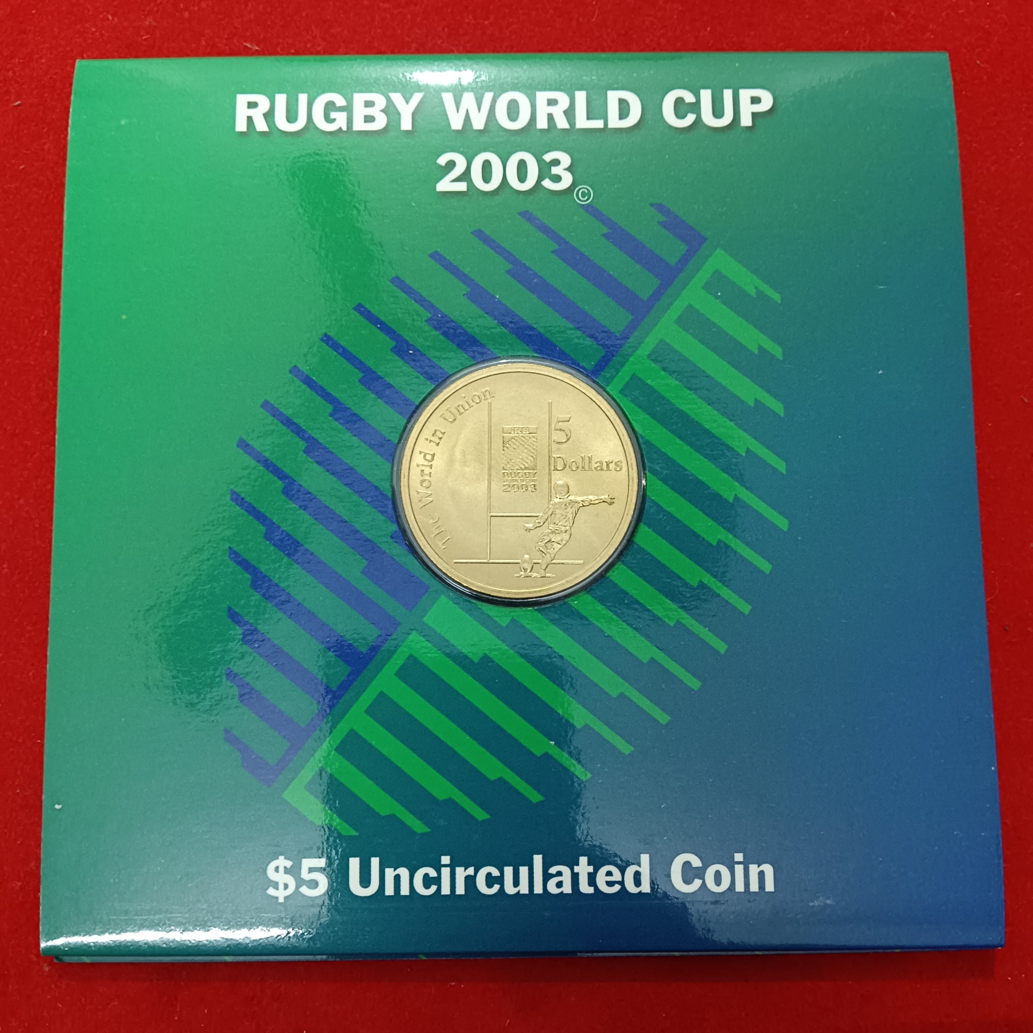 Rare Queen Elizabeth Australia 5 Dollar Rugby World Cup 2003 Year PROOF ...