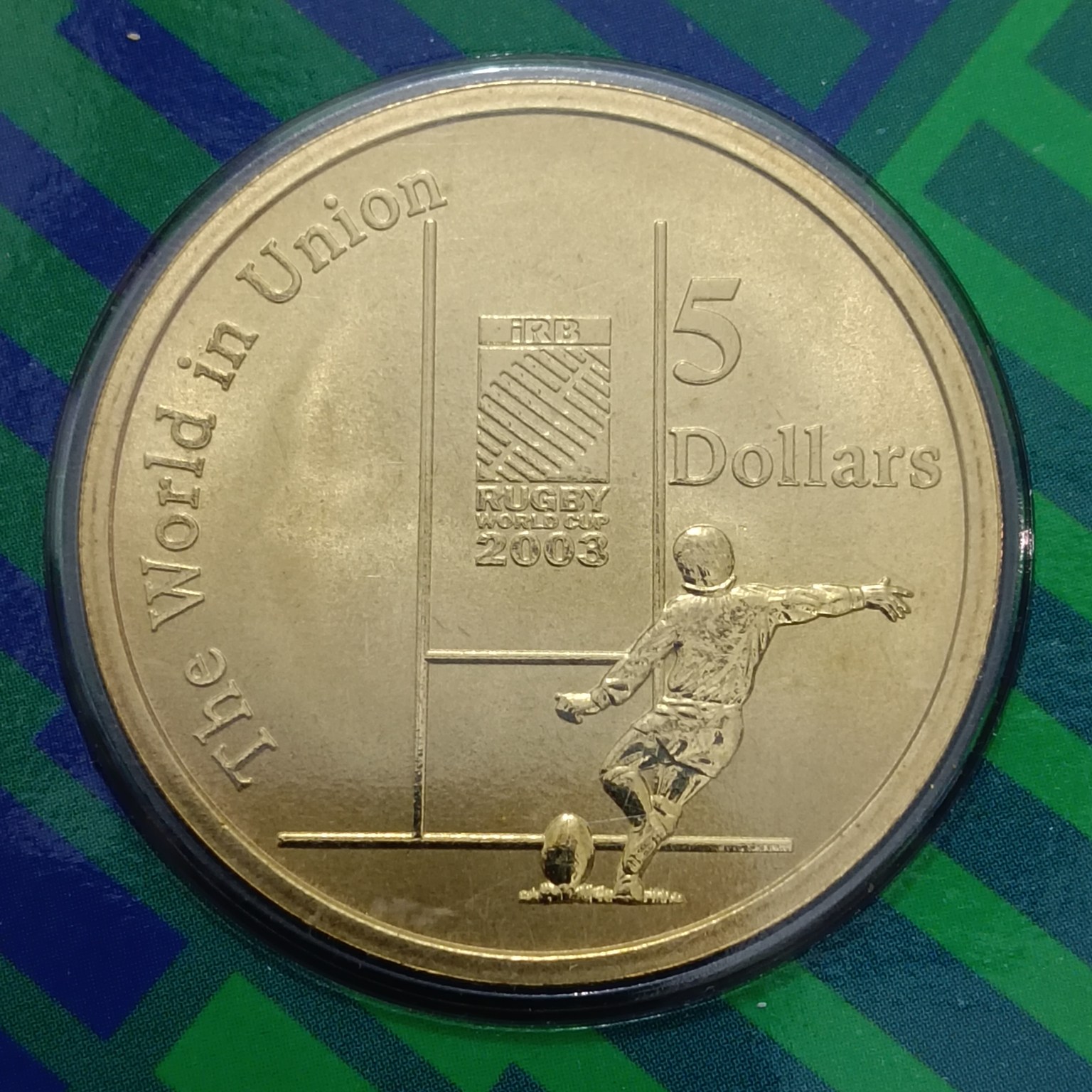 Rare Queen Elizabeth Australia 5 Dollar Rugby World Cup 2003 Year PROOF ...