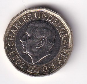 United Kingdom 1 Pound 2023 Charles III Honey Bees Bimetallic Coin #I ...